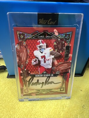 Dontay Demus Jr 2/2 Wild Card 5 Card Draw Red 2023 | eBay
