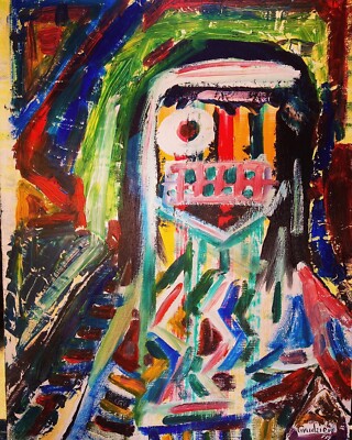 Large Original Oil Painting On Canvas Abstract Post Expressionism | eBay UK