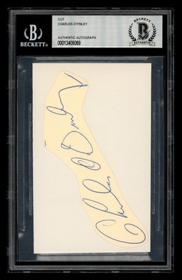 1990 Cut: Charles O'Finley Auto BGS AUTHENTIC AUTOGRAPH | eBay