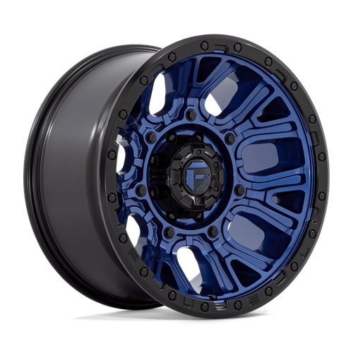 20x10 Fuel D827 Traction Dark Blue With Black Ring Wheel 8x6.5 (-18mm ...