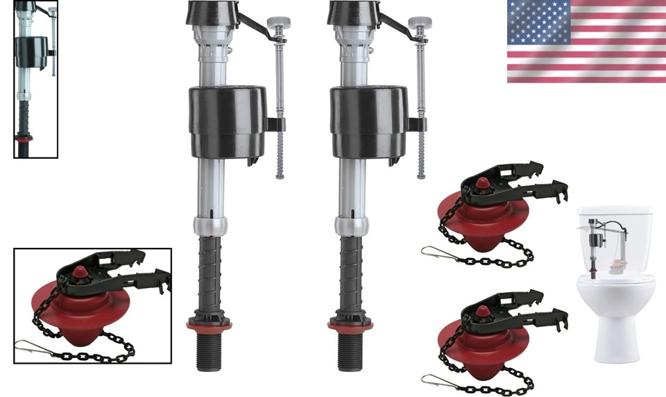 Quick Fix: Universal Toilet Fill Valve & Flapper Kit | eBay