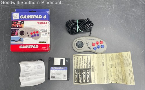 InterAct PC GamePad 6 SV-233 Vintage PC Controller - Serial Port ...