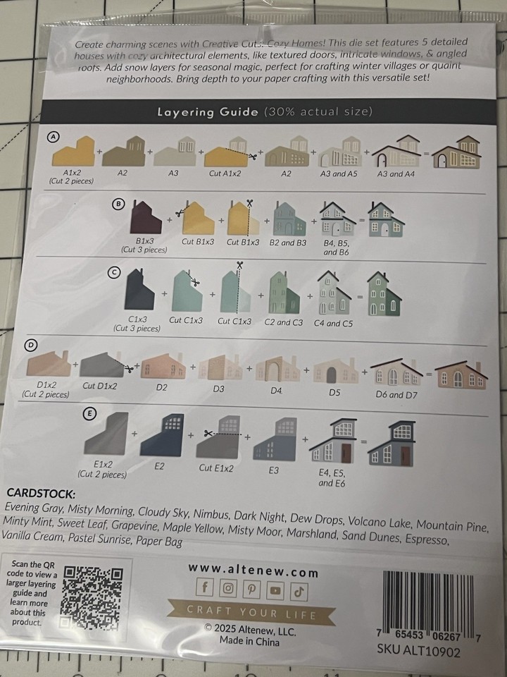 Altenew Cozy Homes House Die Set | eBay