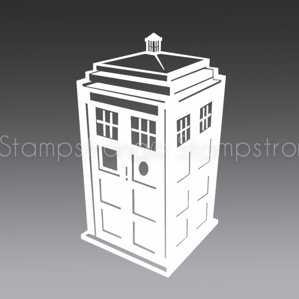 Doctor Who Black And White Tardis