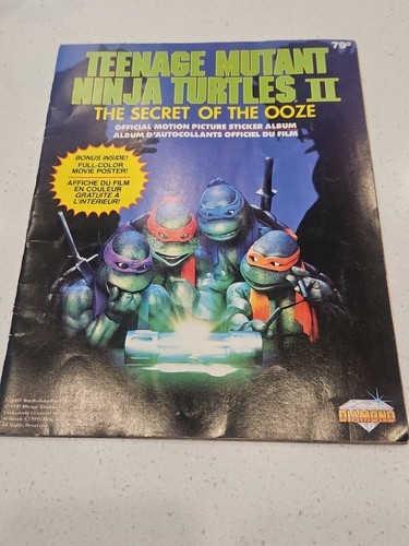 TMNT Teenage Mutant Ninja Nurtles 2 SOTO Secret of the Ooze Sticker ...