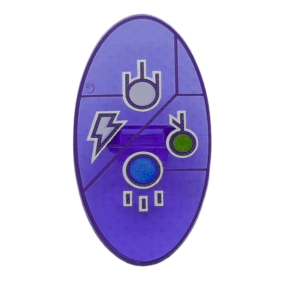 Lego Dimensions 71200 Keystone Lot Trans-Purple Minifigure Oval Shield ...