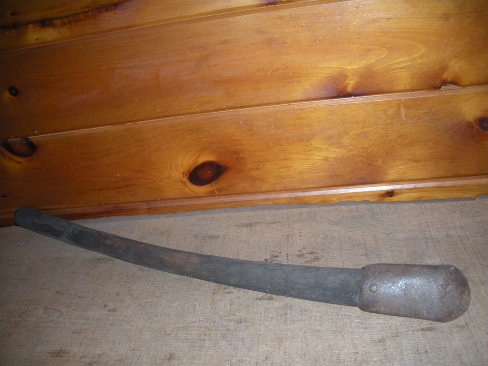 Vintage Handmade BARK SPUD / PEELER / Primitive Log Home, Barn Building ...