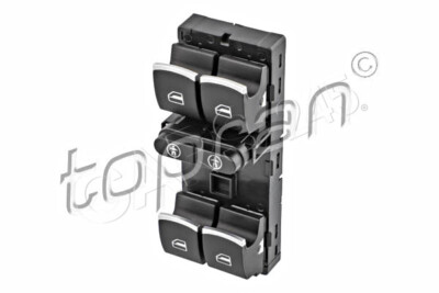 Black Door Front Window Regulator Switch Fits VW SEAT Sharan Touareg ...