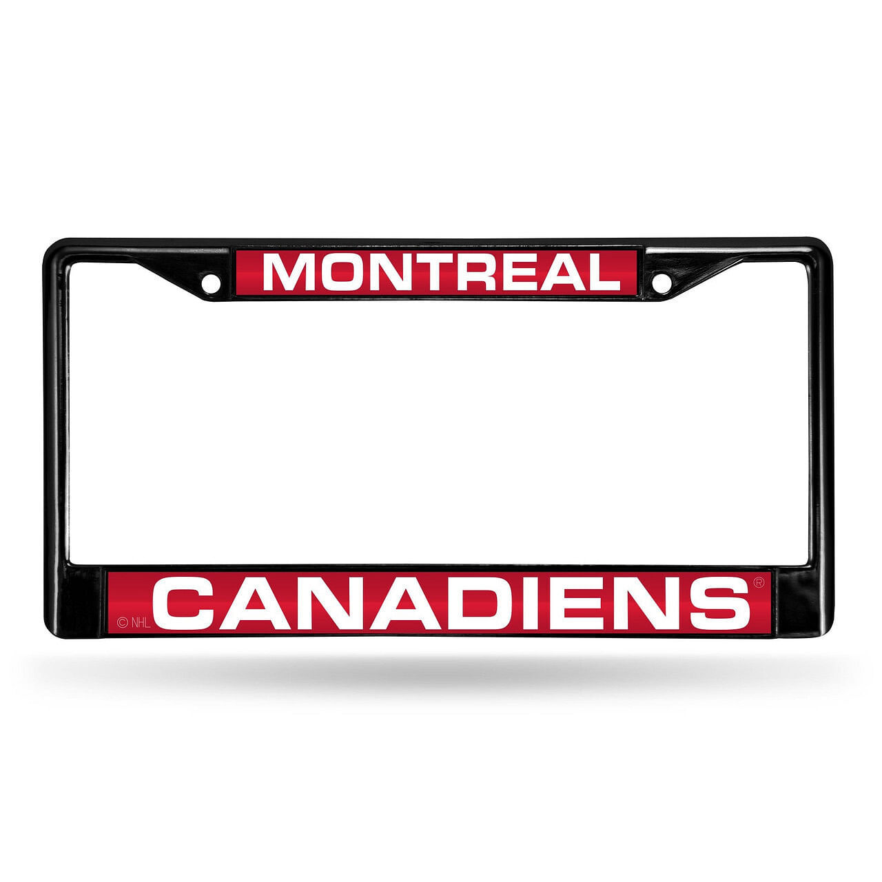 Montreal Canadiens License Plate Frame Laser Cut Chrome Black | eBay