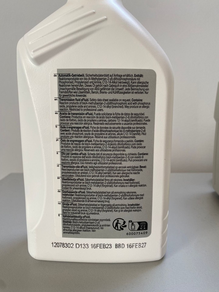 Automatikgetriebeöl - eFluid 83 22 5 A1D 718; 1 Ltr. Behälter ...
