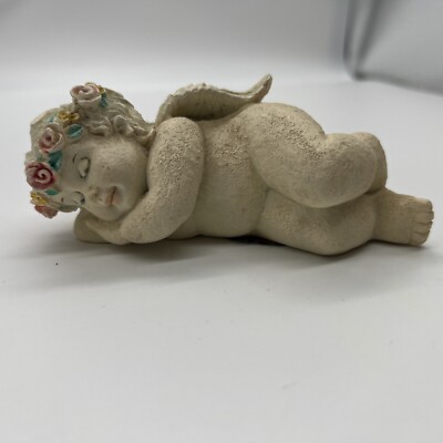 Cherubs Angels Figurines by Terry's Village Flower Halos | eBay