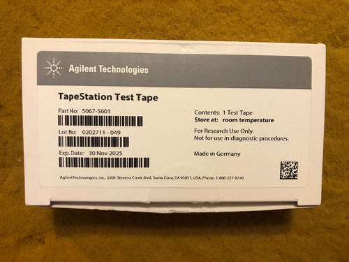 Agilent 5067-5601 TapeStation Test Tape (Does not really expire, just ...
