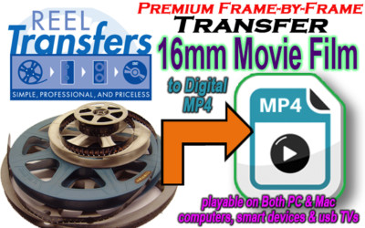 We convert your 16mm to MP4 (Frame-by-frame method) to MP4 (Price per ...
