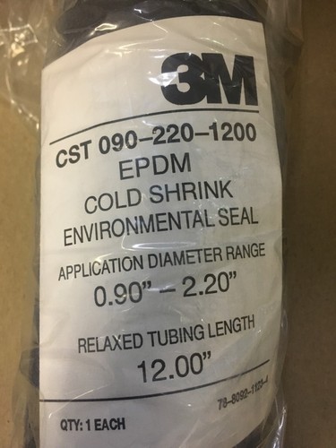 3M CST 090-220-1200 EPDM COLD SHRINK .90" - 2.20" LOT OF 10 ...