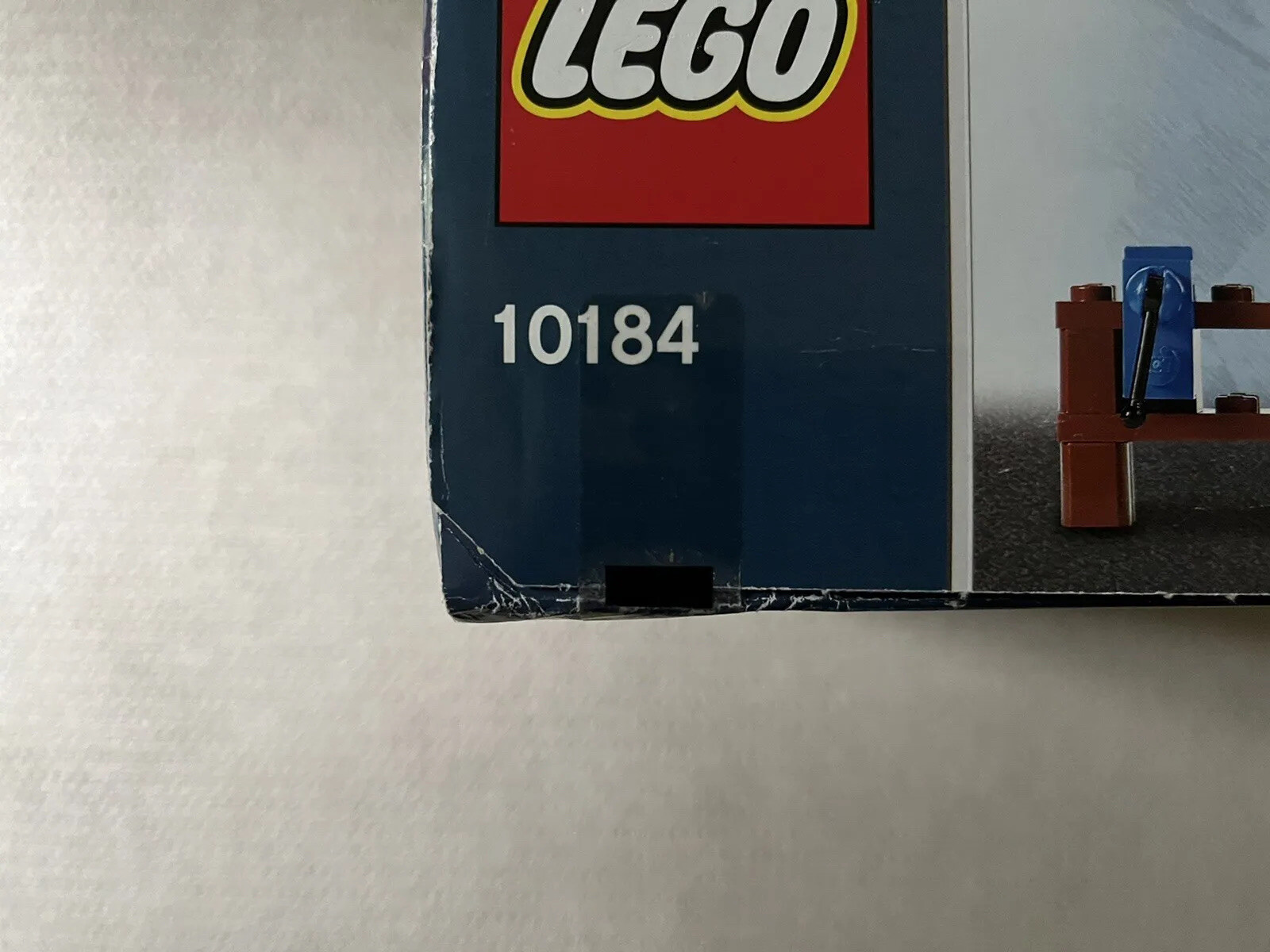 Lego 10184 Town Plan Movie Theatre Gas Station New Sealed Box Creased ...