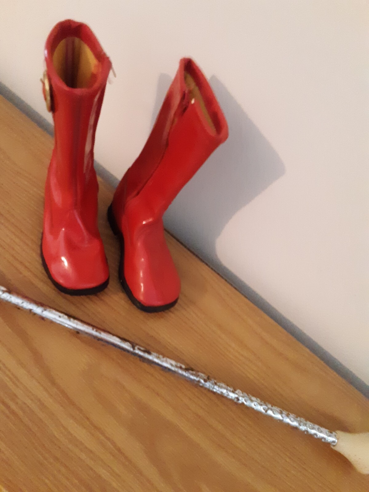 Vintage Childrens Girls Majorette Boots Red Patent Leather size 6 and ...
