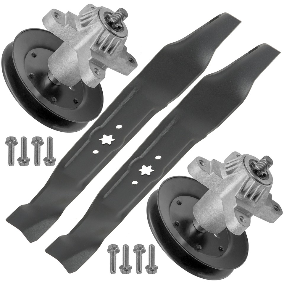 Spindle Assembly w/ Pulley & Blade for Cub Cadet LT1040 LT1042 112-0315 ...