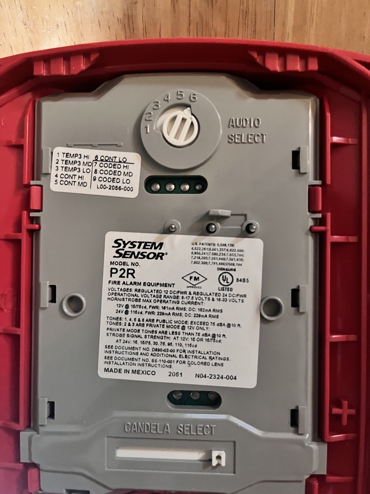 System Sensor P2RL 2 Wire Horn Strobe Sensor - Red 783863047732| eBay