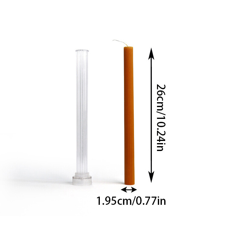 Candle Mold Thin Long Rod Shape Acrylic Candle Making DIY Mould ...