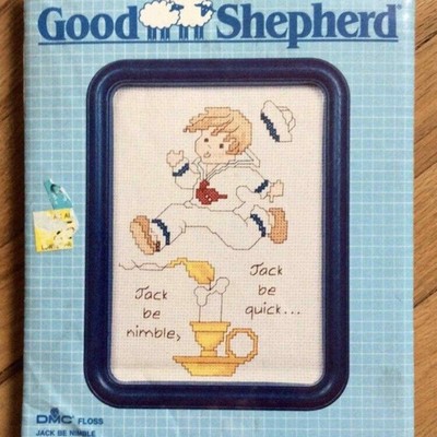 Jack Be Nimble Jack Be Quick Vintage Counted Cross Stitch Kit by Good ...
