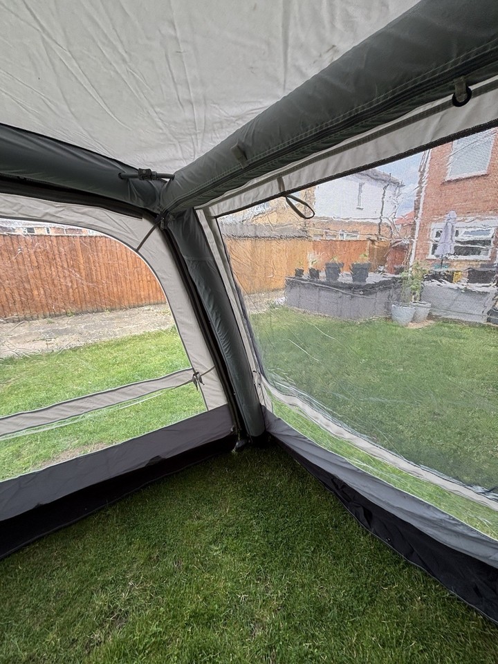 Kampa Rally Air 390 Plus Awning With L/H Annex | eBay UK