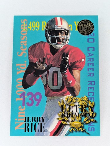1995 Ultra #5 Jerry Rice Ultra Achievements San Francisco 49ers Card | eBay