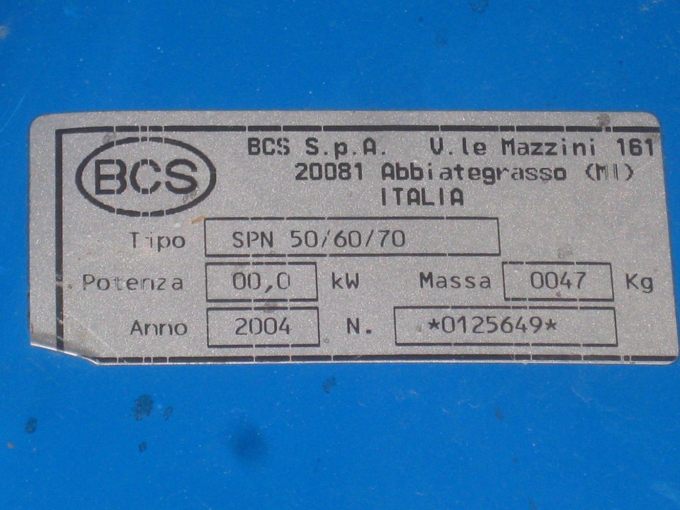 BCS 28" Walk Behind Tractor Snowblower Attachment Good Condition Snow ...