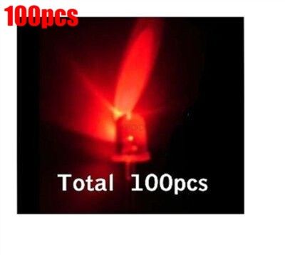 100PCS 5Mm Red Led Light 5000Mcd Super Bright Led Lamp ir | eBay