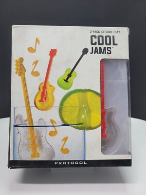 Guitars Ice Cube Trays 2 Pack Cool Jams Swizzle Stick Makes Drinks ...