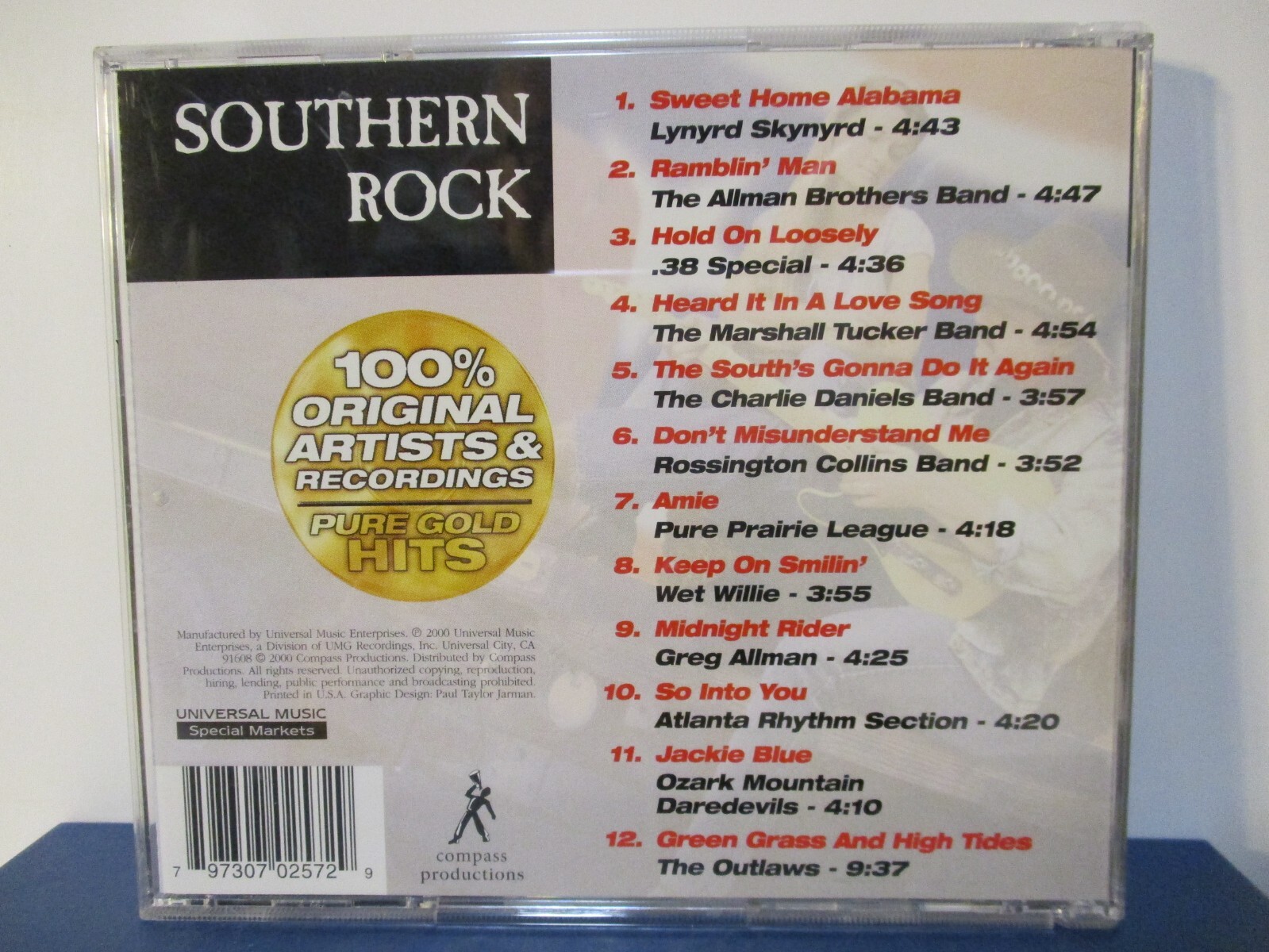 Southern Rock: Pure Gold Hits - Various Artists - CD - MINT condition ...