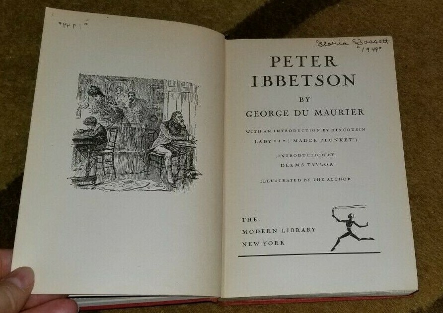 The Life of PETER IBBETSON George DuMaurier ILLUSTRATED MODERN LIBRARY ...
