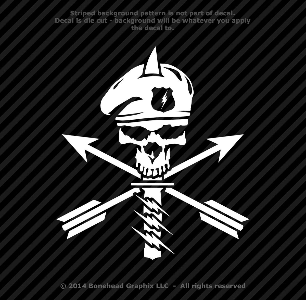 Green Beret Logo Skull
