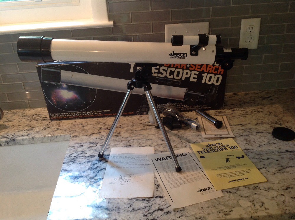 Jason Telescope 100 Model STAR SEARCH 100 Original Box Complete Nice ...