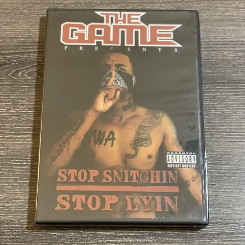 THE GAME Stop Snitchin/Stop Lyin (2005) DVD Gangsta Rap Hip Hop ...
