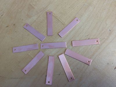 QTY 50-BLANK COPPER TRAP TAGS/TRAPPING SUPPLIES/TRAPS/PLANTS-TREE ...