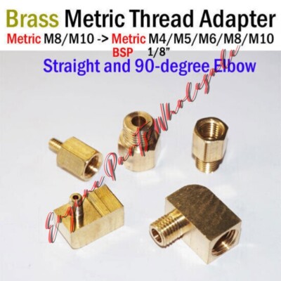 M8 M10 Female M4 M5 M6 M8 M10 BSP Male Reducer Fitting Thread Adapter ...