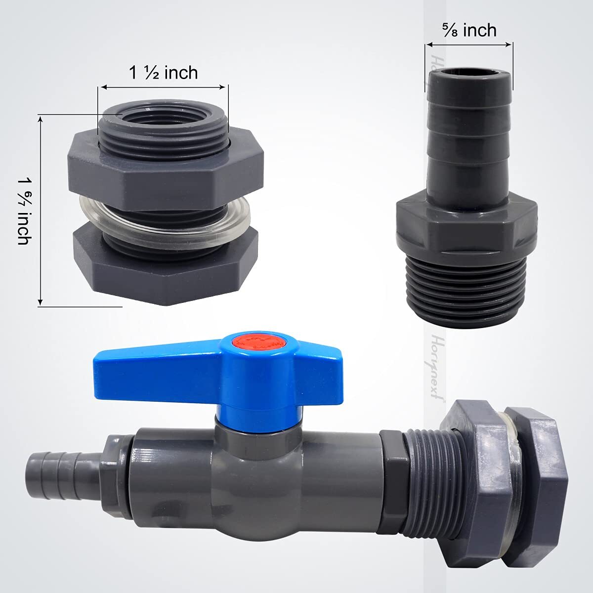 Bulkhead Fittings For 55 Gallon Drums 55 Gal. Brass Water Tank Faucet,
