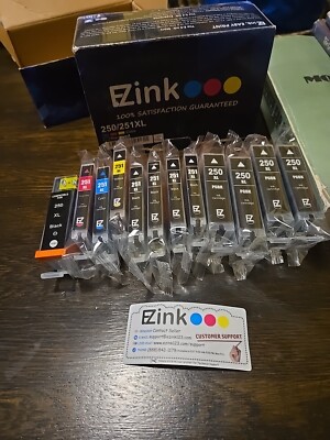 EZ Ink 250/251 XL Lot Of 11 Sealed Printer Cartridges | eBay