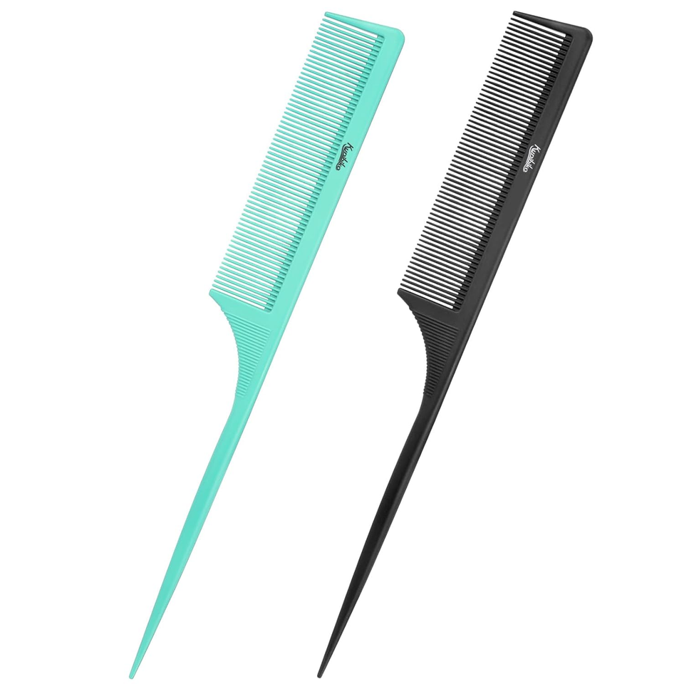 2Pcs Rat Tail Comb Parting Combs for Women, Fine Tooth Parting Tip ...