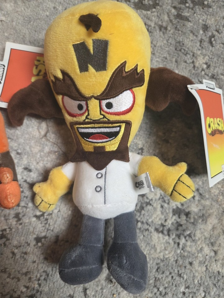 Phunny Crash Bandicoot & Dr. Neo Cortex Plush Doll Set Crash Bandicoot ...