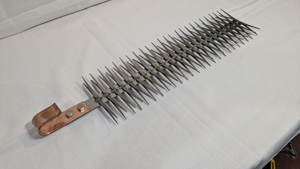 Aluminum Anodizing Titanium Rack 24" 50 stations 2 way Anodize Holder ...