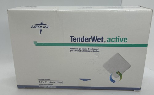 Medline TenderWet Active 7 Wound Dressings 4”x5” MSC8305 Ringer’s ...
