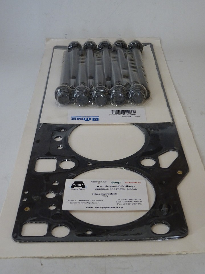 Head Gasket 1.20mm Jeep Wrangler JK 07-18 2.8CRD 68142847AA New OEM ...