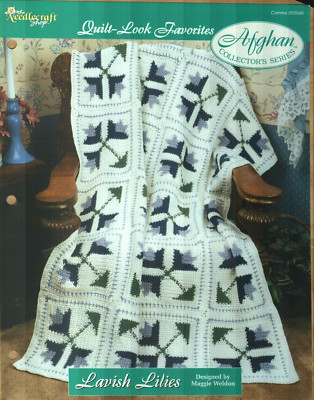 NEW LAVISH LILIES AFGHAN THE NEEDLECRAFT SHOP CROCHET PATTERN ...
