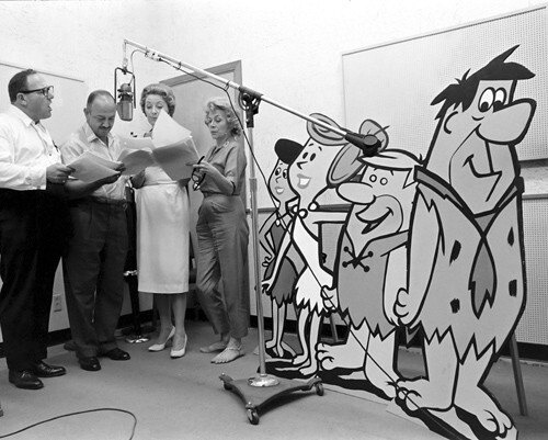 Flintstones Actors Alan Reed Sr, Jean Vander Pyl, Mel Blanc, Bea ...