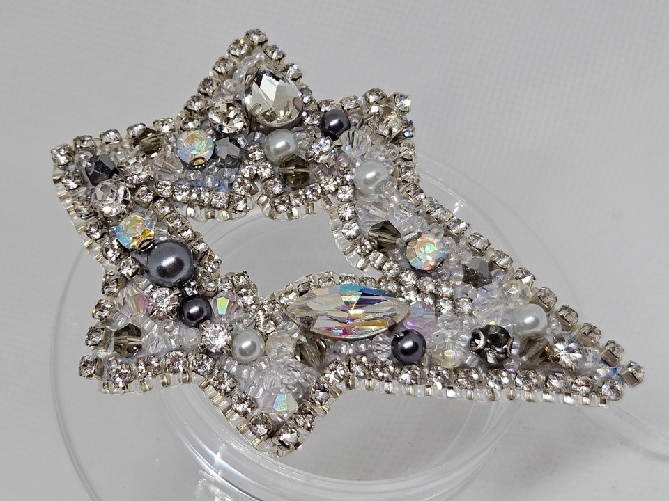 Handmade biser beads brooch star | eBay