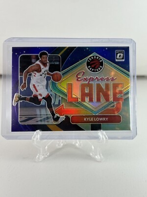Kyle Lowry Express Lane Insert No. 7 2020-2021 Panini Donruss Optic NBA ...