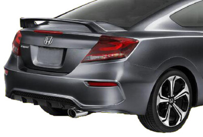 2012-2015 Honda Civic SI Coupe Factory SI Style 2-Post Unpainted Rear ...