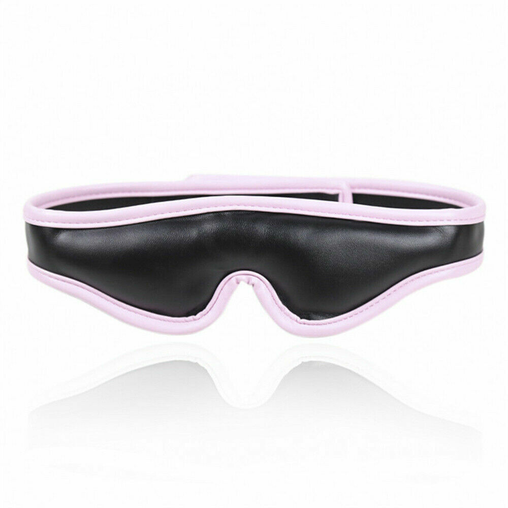 Sexy Leather Blinder Blindfold Cover Eye Mask Masquerade Padded Fancy ...