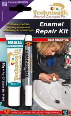 ENAMEL REPAIR KIT Bath Sink Shower Tray CHIP WHITE Ceramic Acrylic NOT ...